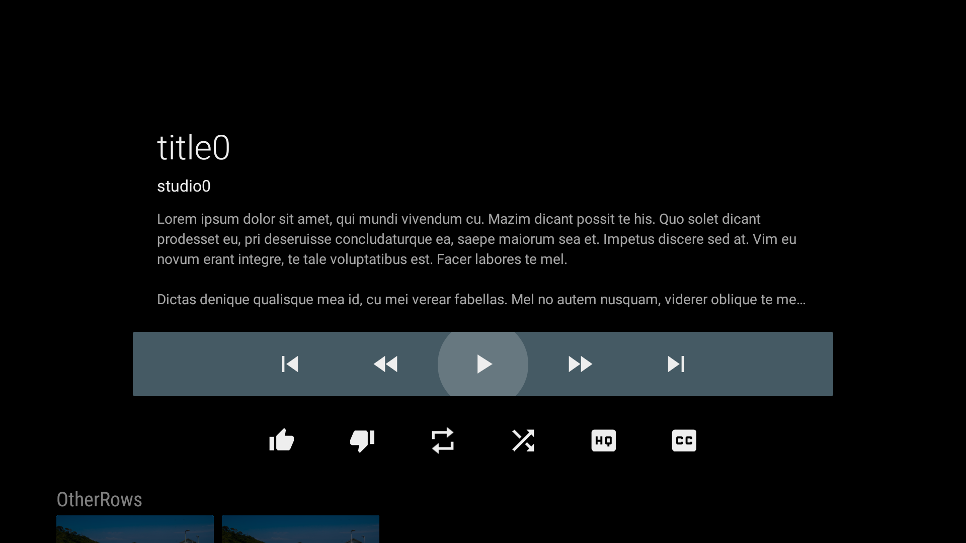 PlaybackOverlayActivity & PlaybackOverlayFragment– Android TV ...