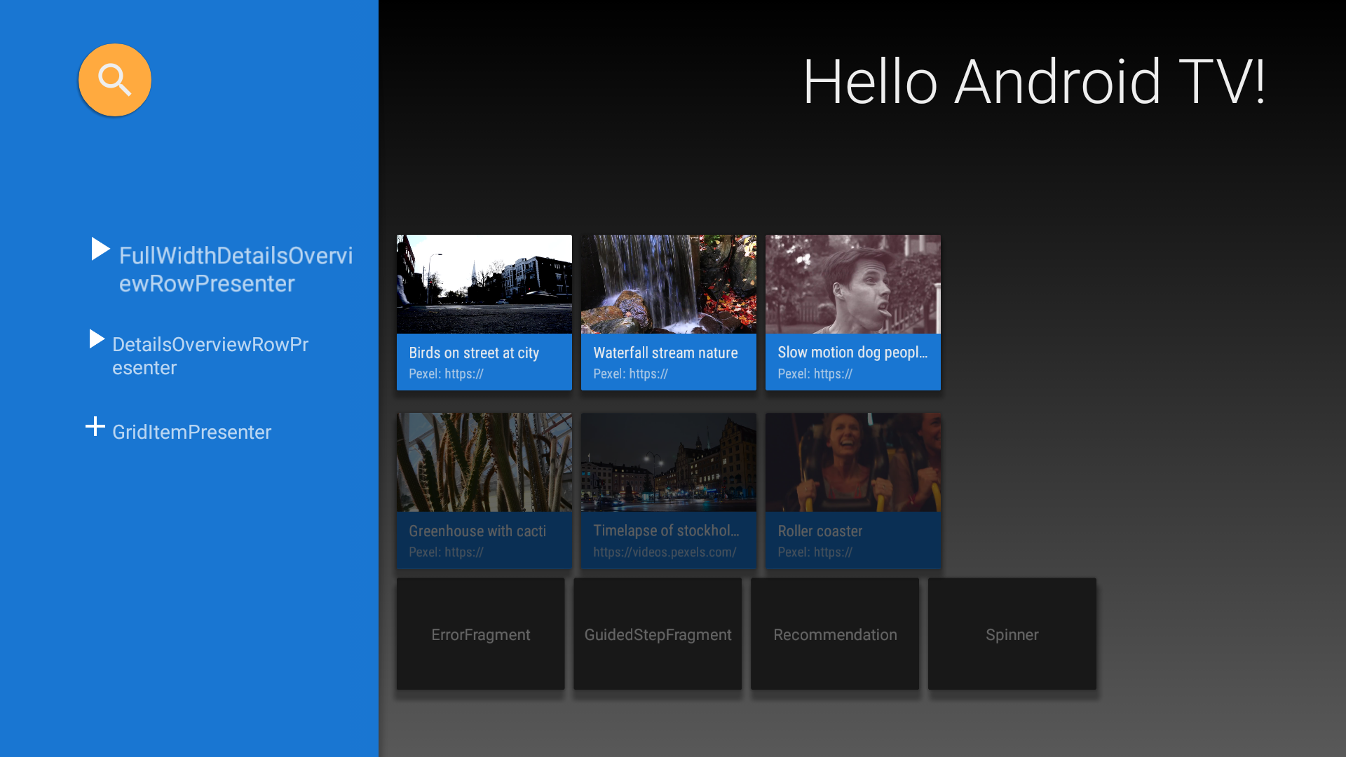 BrowseFragment Header customization– Android TV application hands on tutorial 17